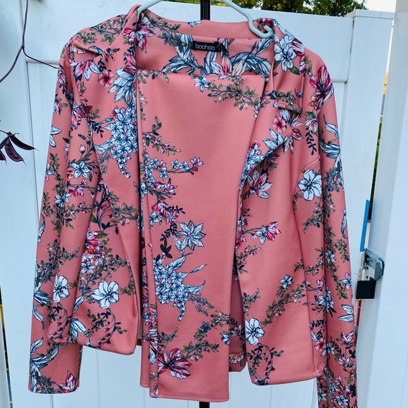 Boohoo | Pants & Jumpsuits | Pink Floral Matching Set | Poshmark